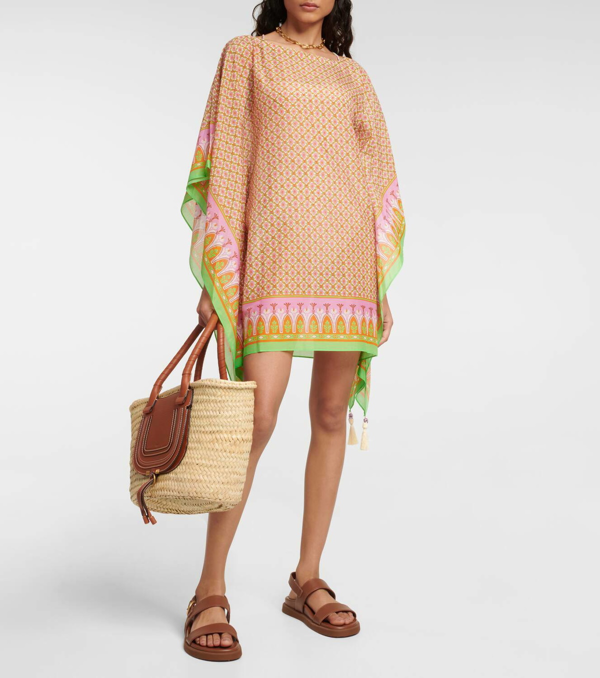 Tory Burch Cotton and silk beach cover-up Tory Burch