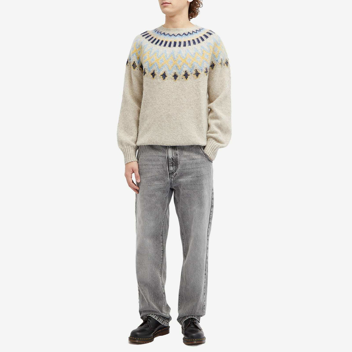 Howlin by Morrison Men's Howlin' Future Fantasy Fair Isle Crew Knit in ...
