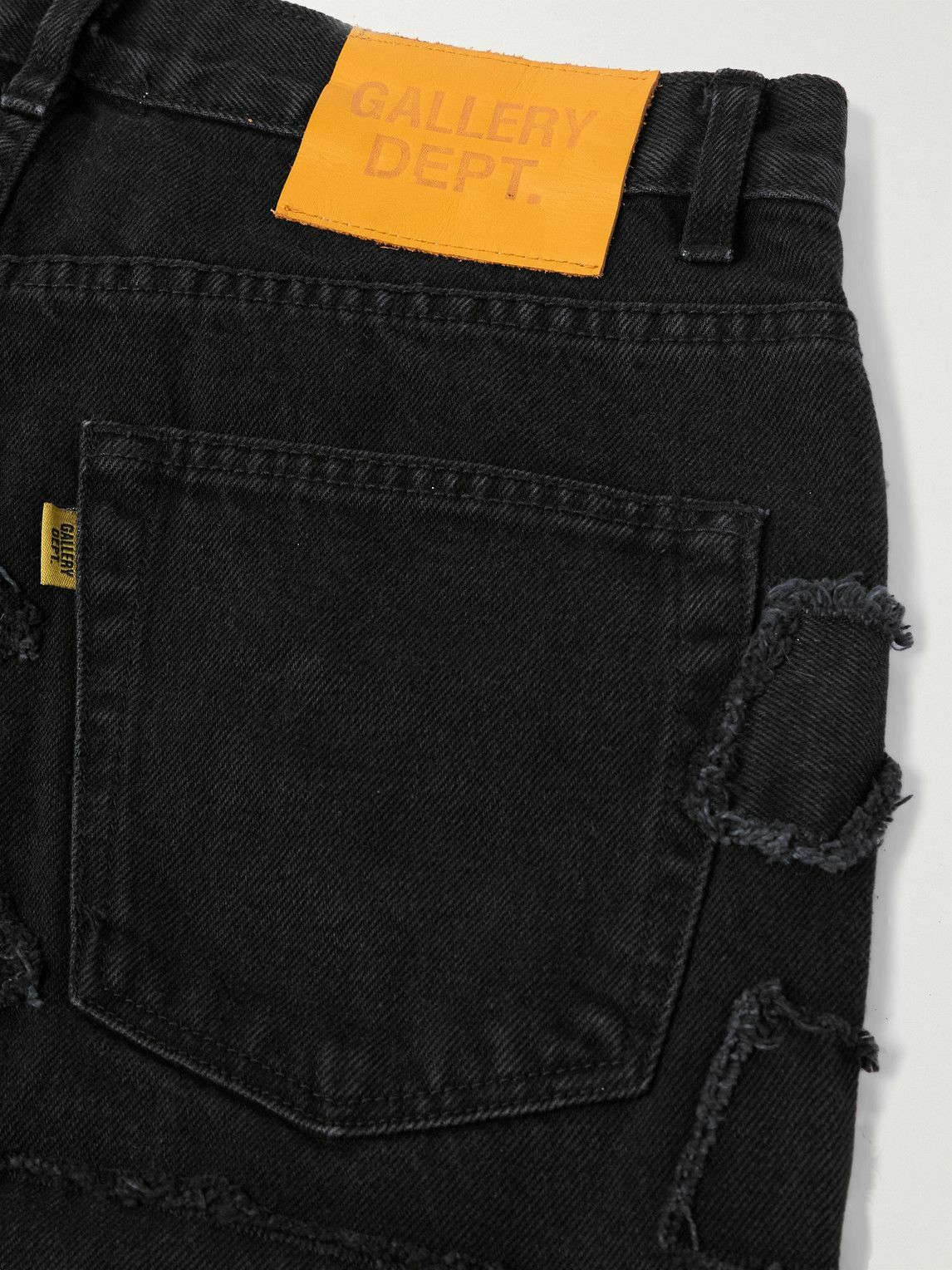 Gallery Dept. - Collage 5001 Slim-Fit Frayed Patchwork Jeans - Black ...