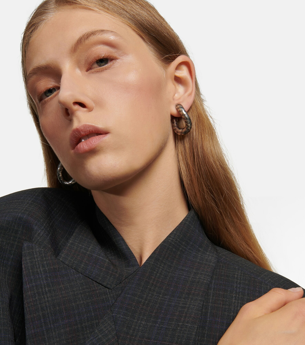 Balenciaga logo earrings store
