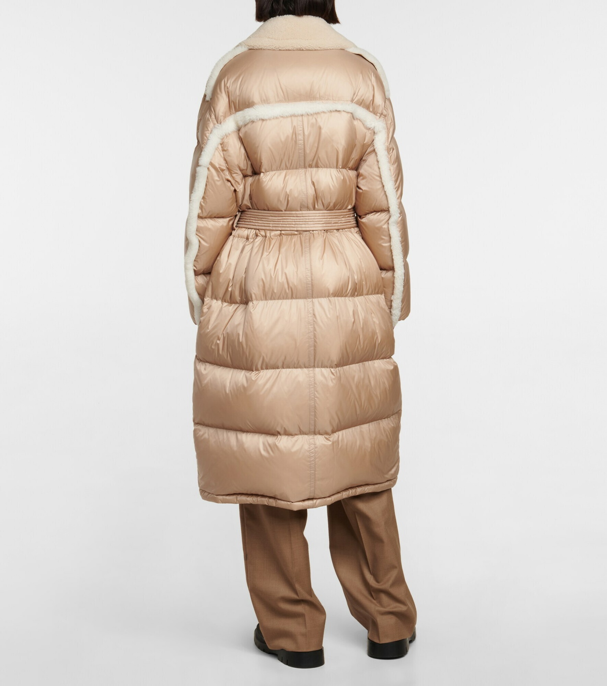 Moncler - Gourguet shearling-trimmed down coat Moncler