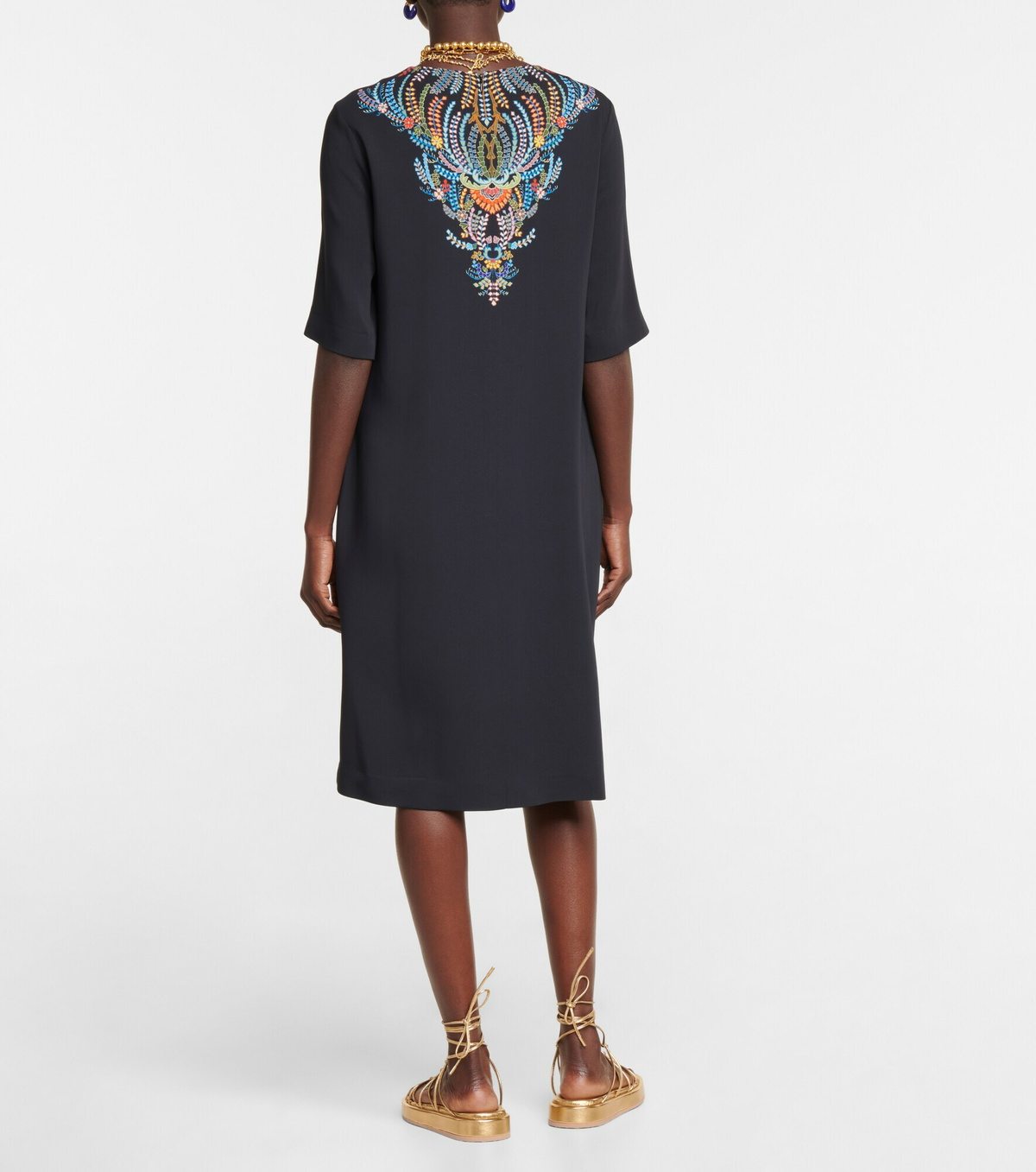 Etro - Printed jersey tunic dress Etro