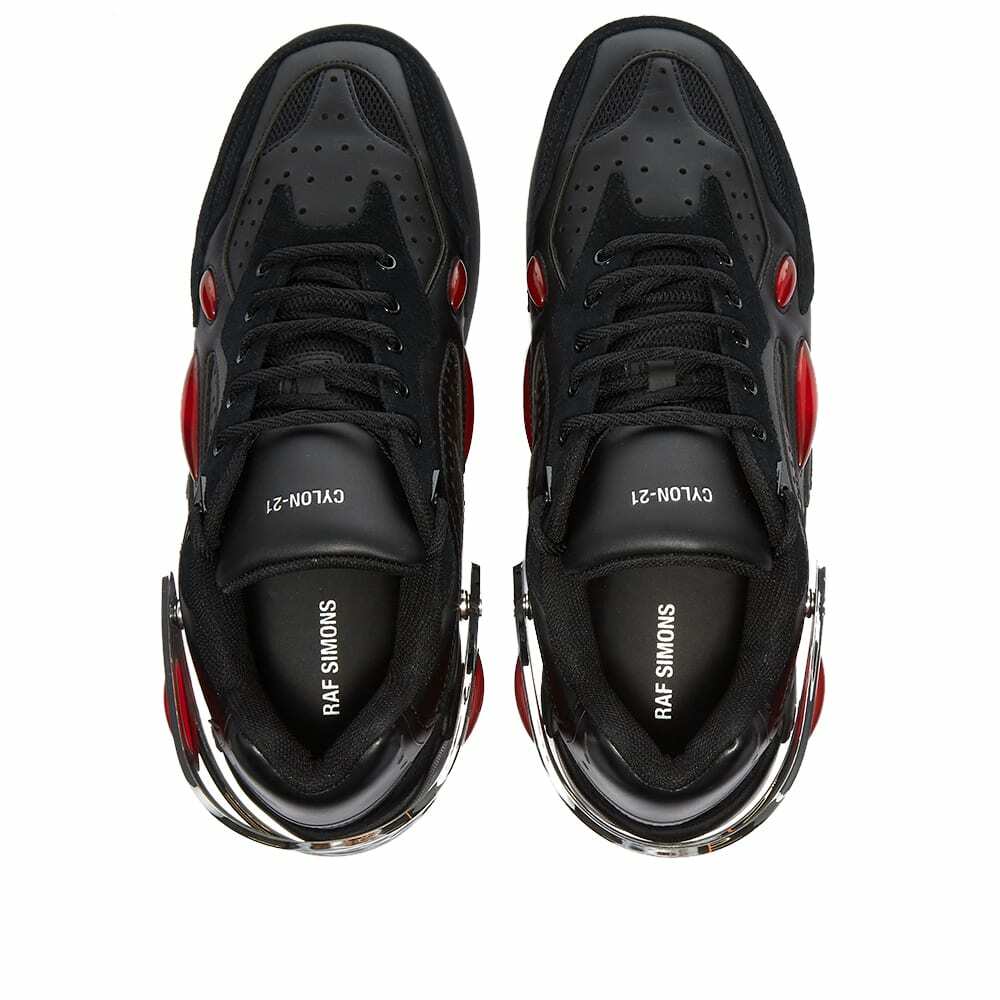 Raf Simons Men's Cylon 21 Sneakers in Black Red Raf Simons