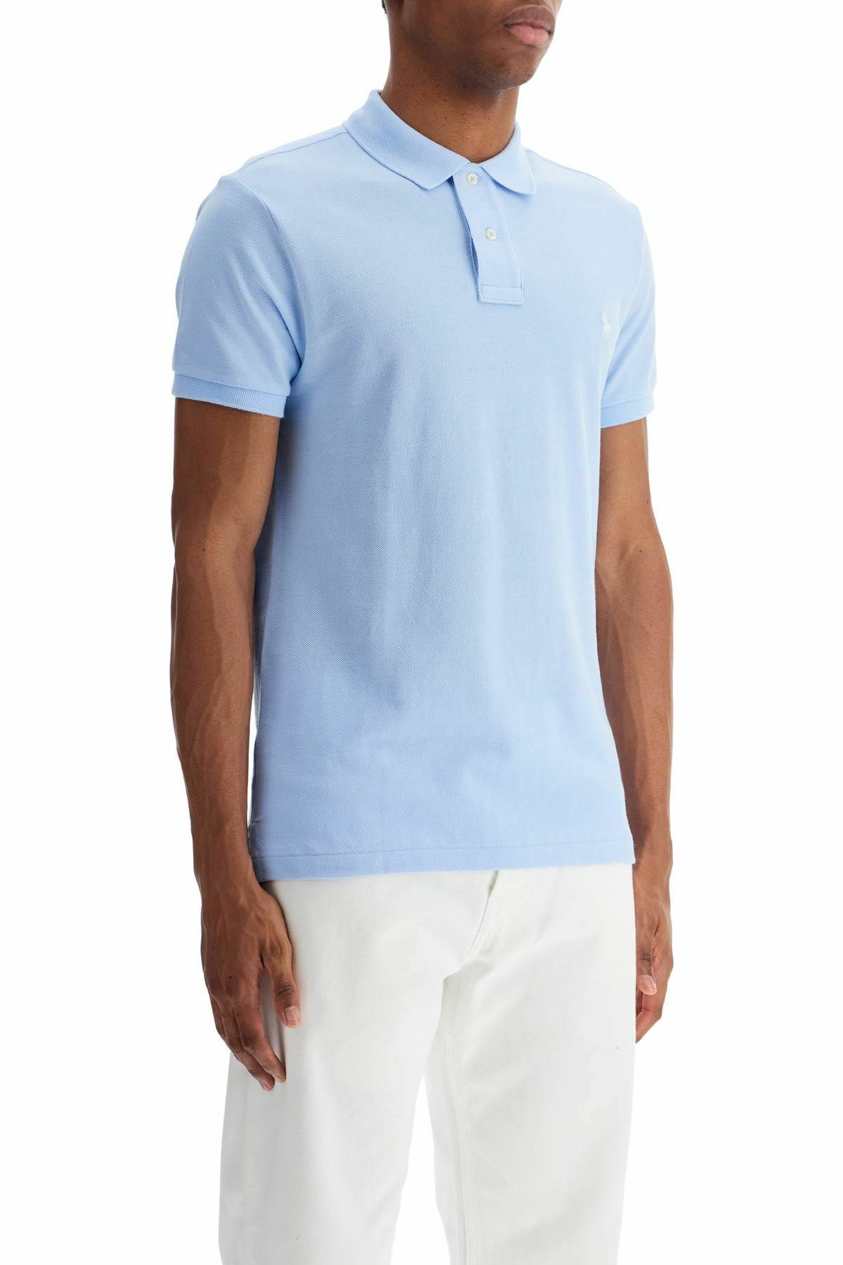 POLO RALPH LAUREN slim fit short sleeve polo shirt Light blue Polo ...