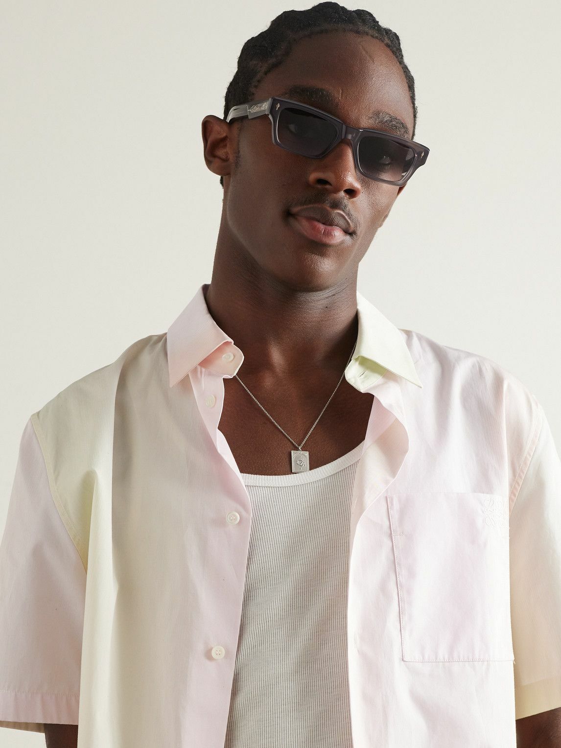 Jacques Marie Mage - Ashcroft Rectangular-Frame Acetate and Silver-Tone ...