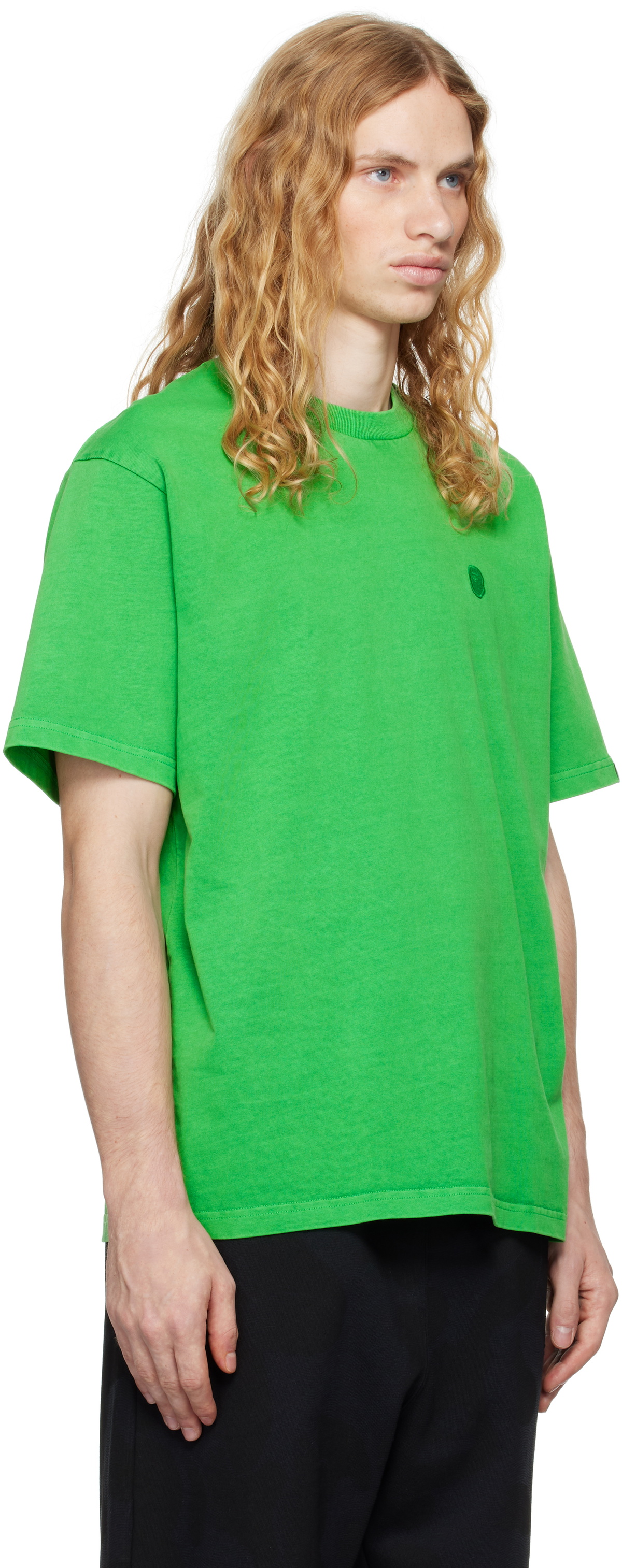 BAPE Green Ape Head One Point Garment Dyed T-shirt A Bathing Ape