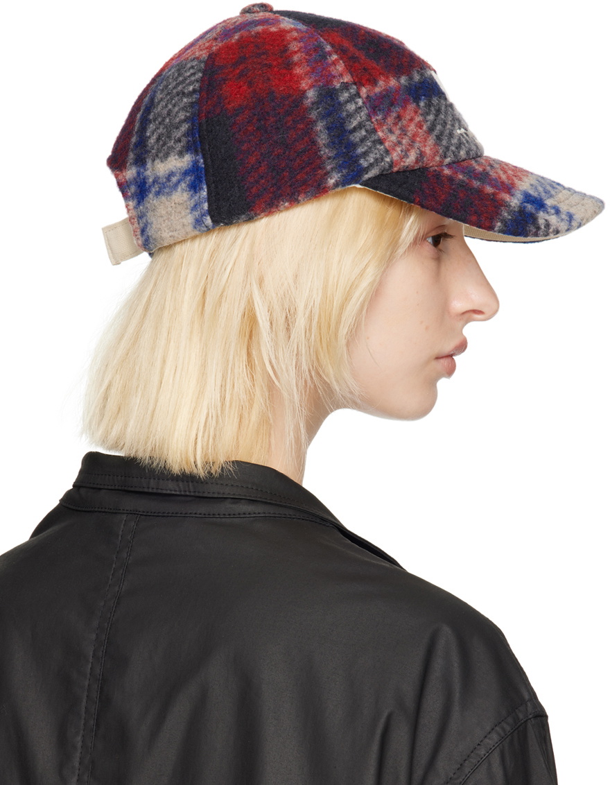 Isabel Marant Blue & Red Tyron Cap Isabel Marant