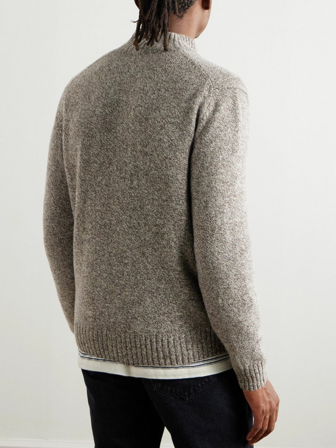 Incotex - Zanone Wool Cardigan - Gray Incotex
