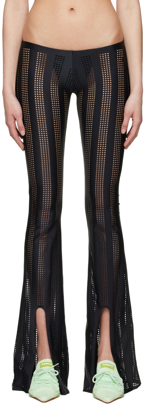 FAL-ASH Black Polyester Leggings FAL-ASH