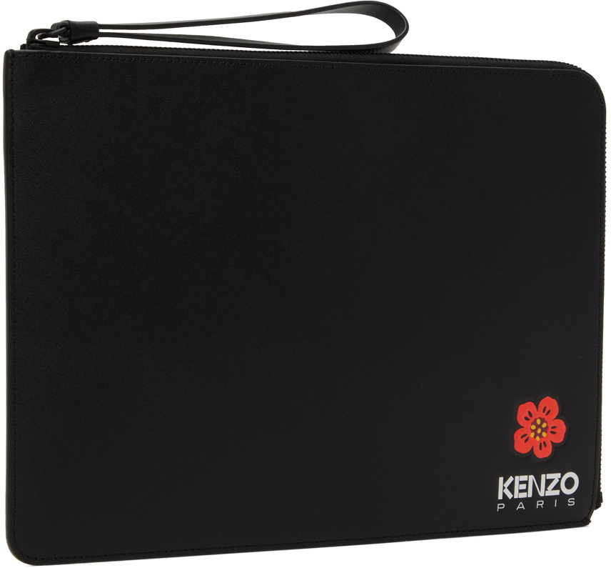 Kenzo Black Kenzo Paris Large Boke Flower Clutch Kenzo
