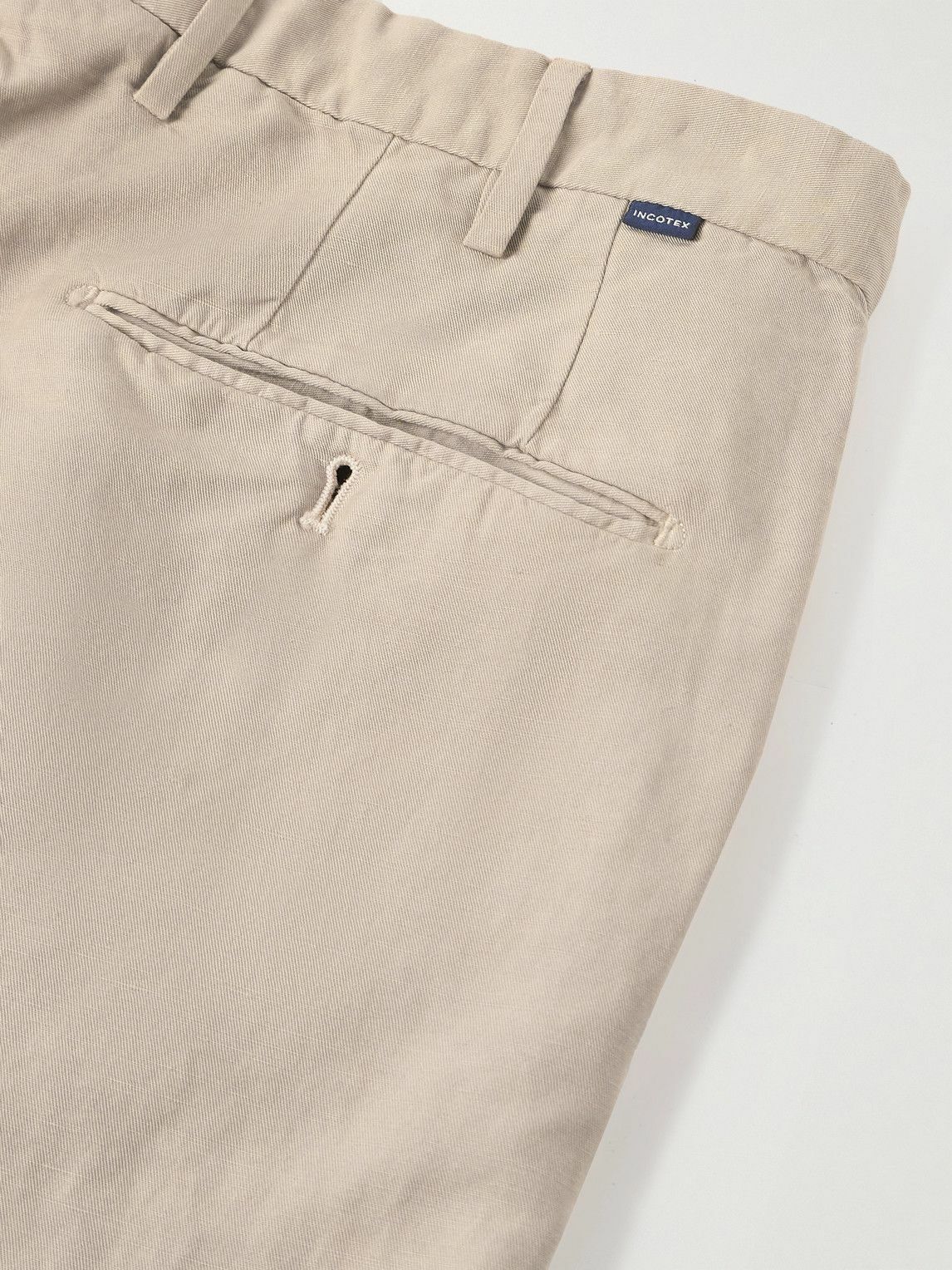 Incotex - Venezia 1951 Slim-Fit Garment-Dyed Chinolino Trousers - Neutrals Incotex