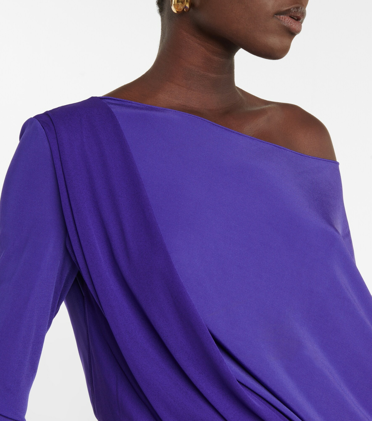 Tom Ford - Draped off-shoulder jersey gown TOM FORD