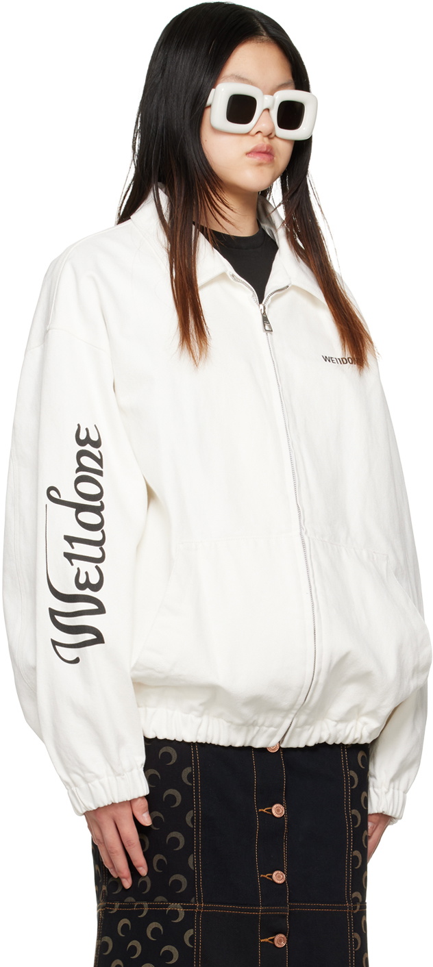 We11done White Printed Jacket We11done