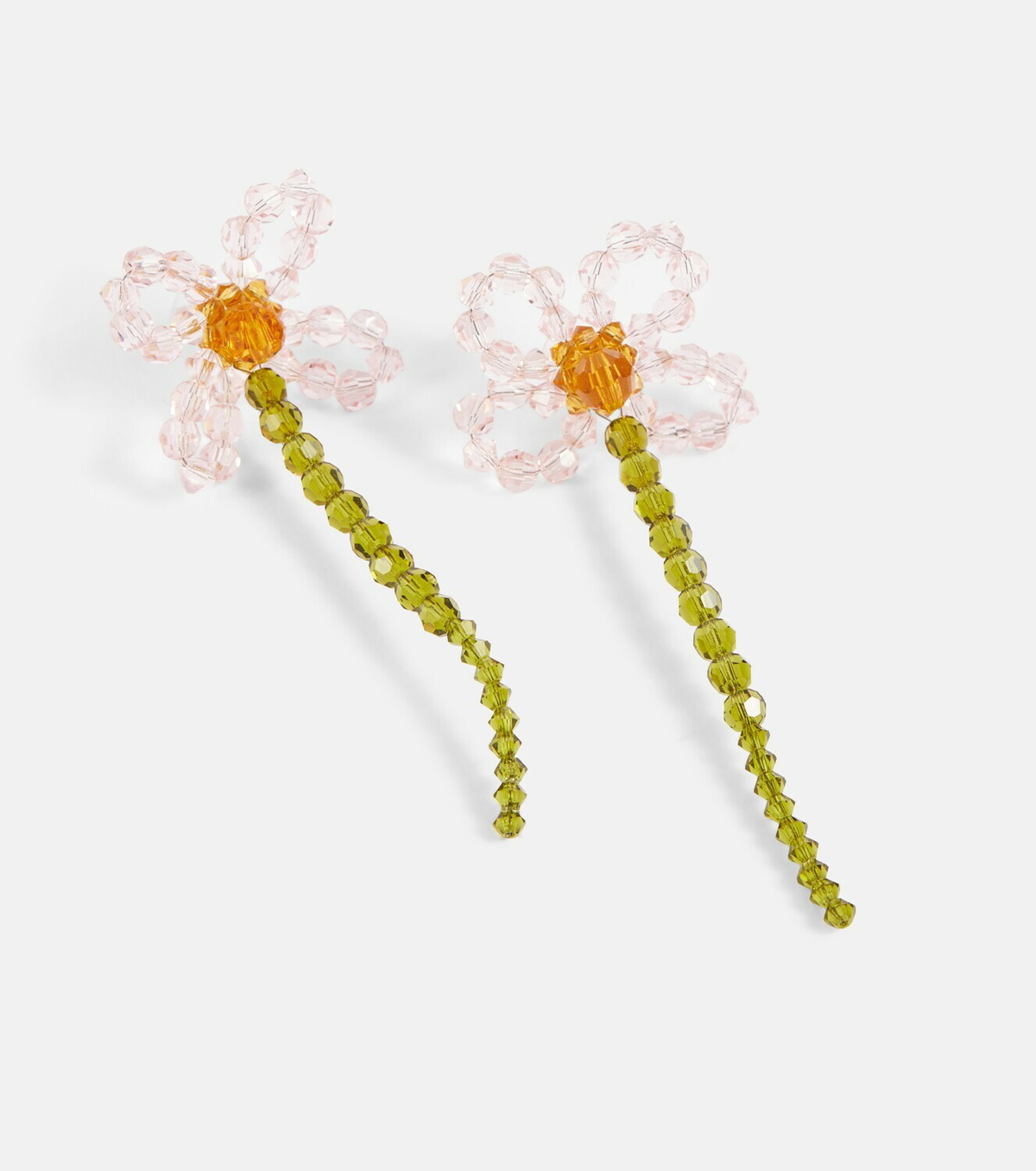 Simone Rocha - Embellished floral earrings Simone Rocha