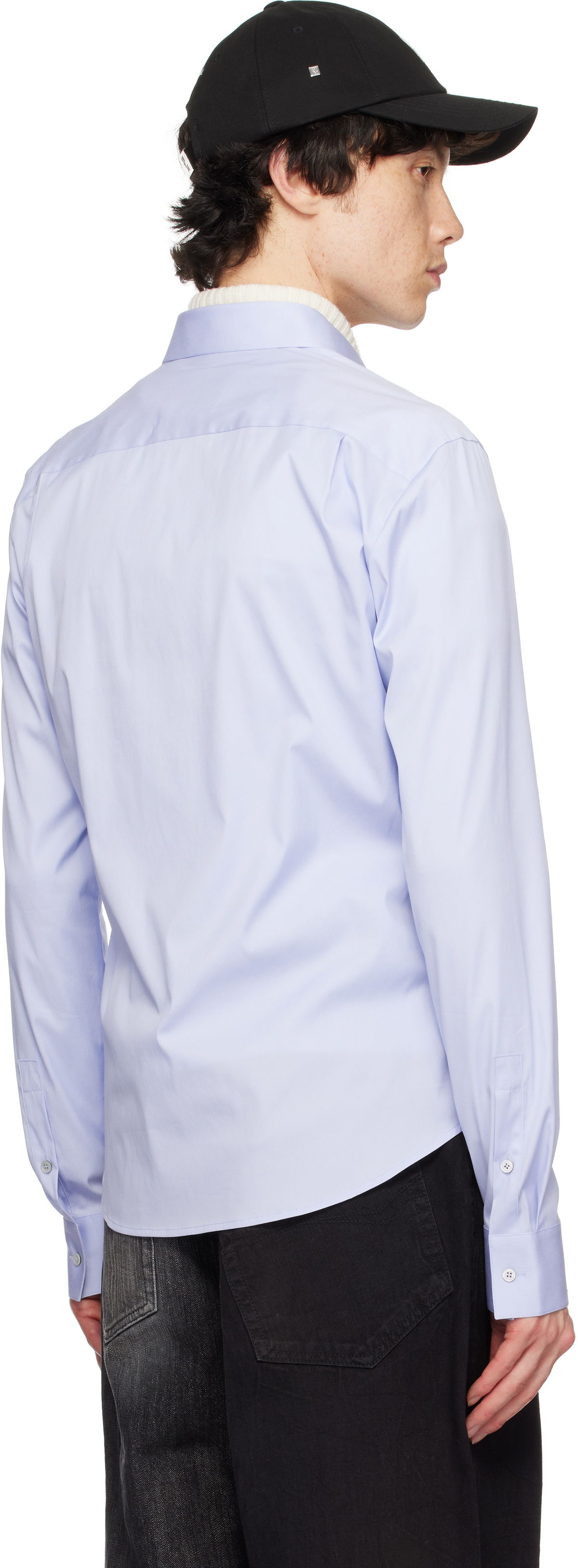 WOOYOUNGMI Blue Concealed Button Shirt Wooyoungmi