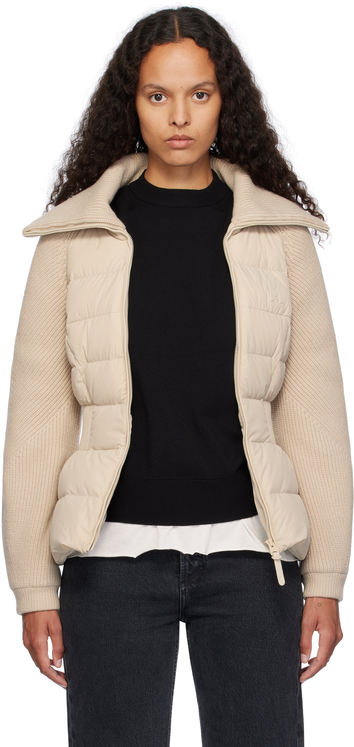 MACKAGE Beige Foxy Down Jacket Mackage