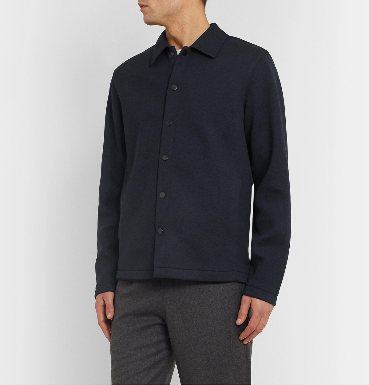 Theory - Jackson Knitted Blouson Jacket - Black Theory