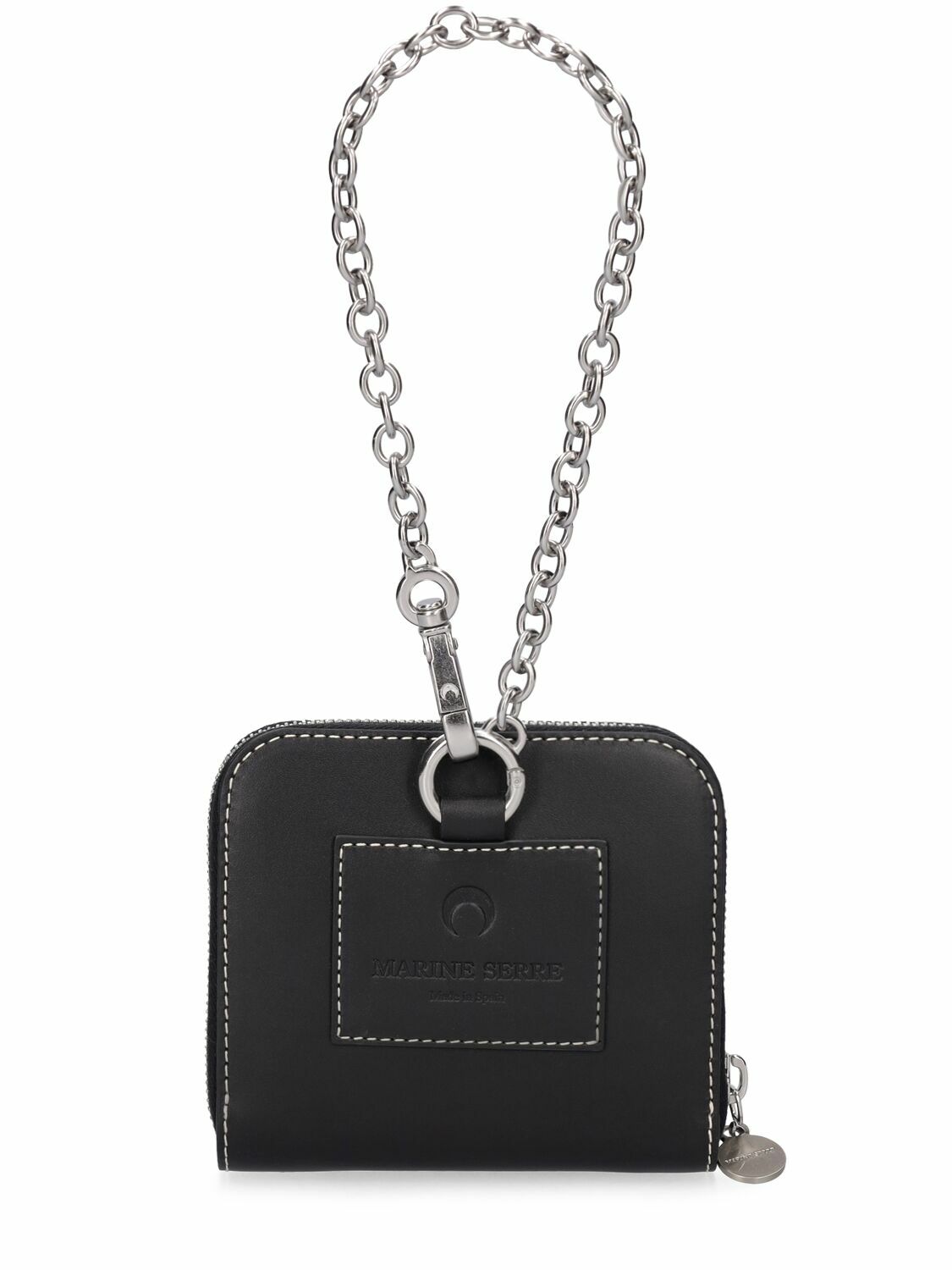 MARINE SERRE - Leather Chain Wallet Marine Serre