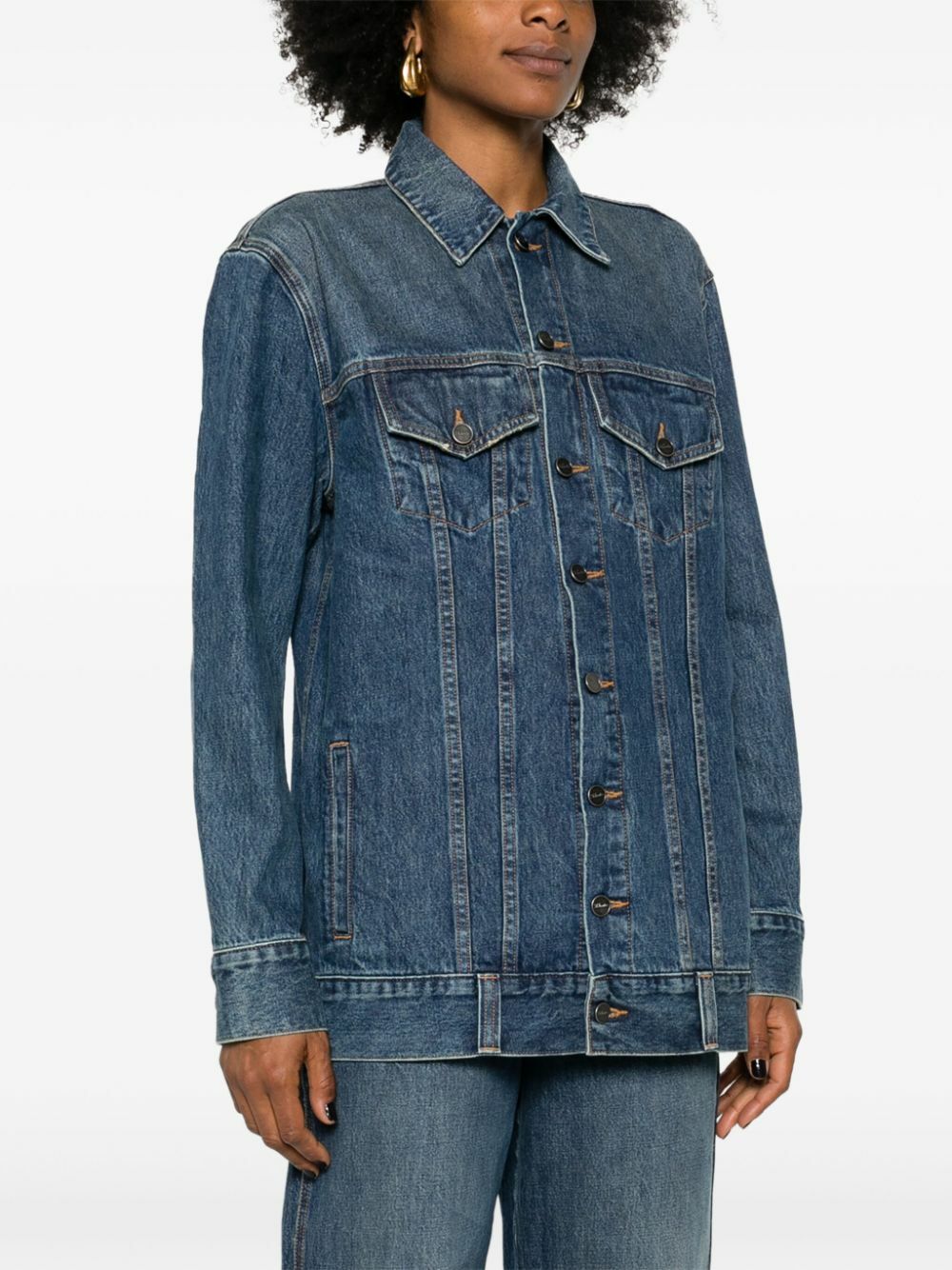 KHAITE Blue The Ross Denim Jacket Khaite