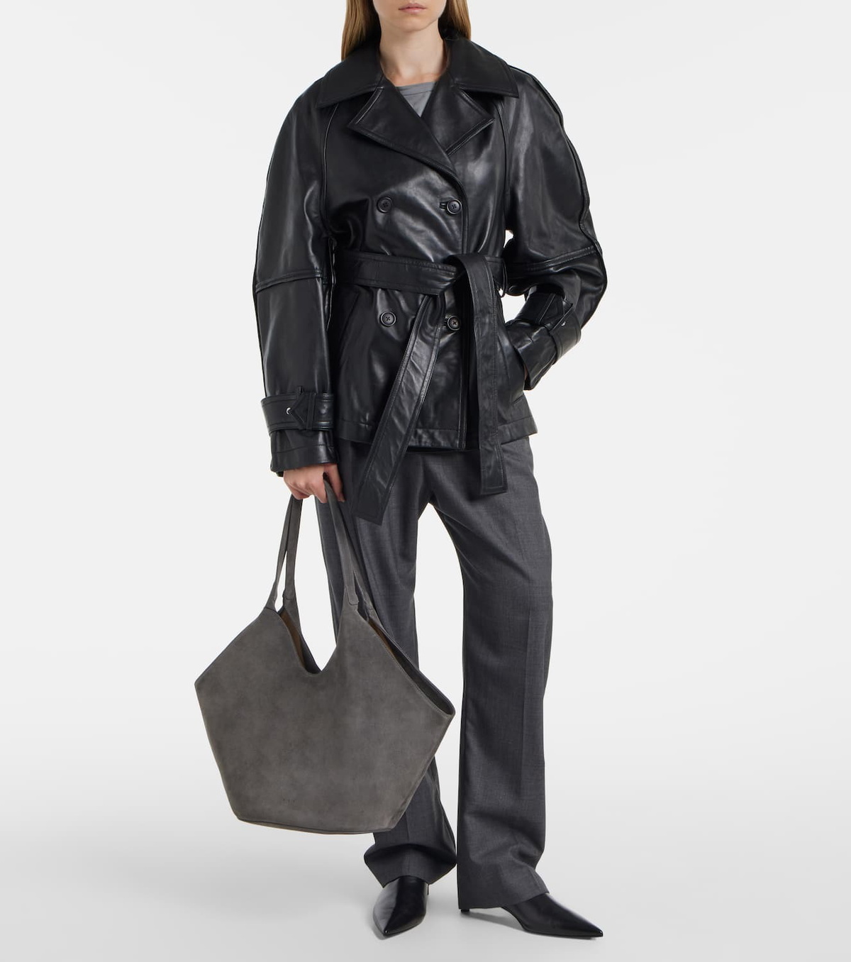 Aesther Ekme Phantom Large suede tote bag Aesther Ekme