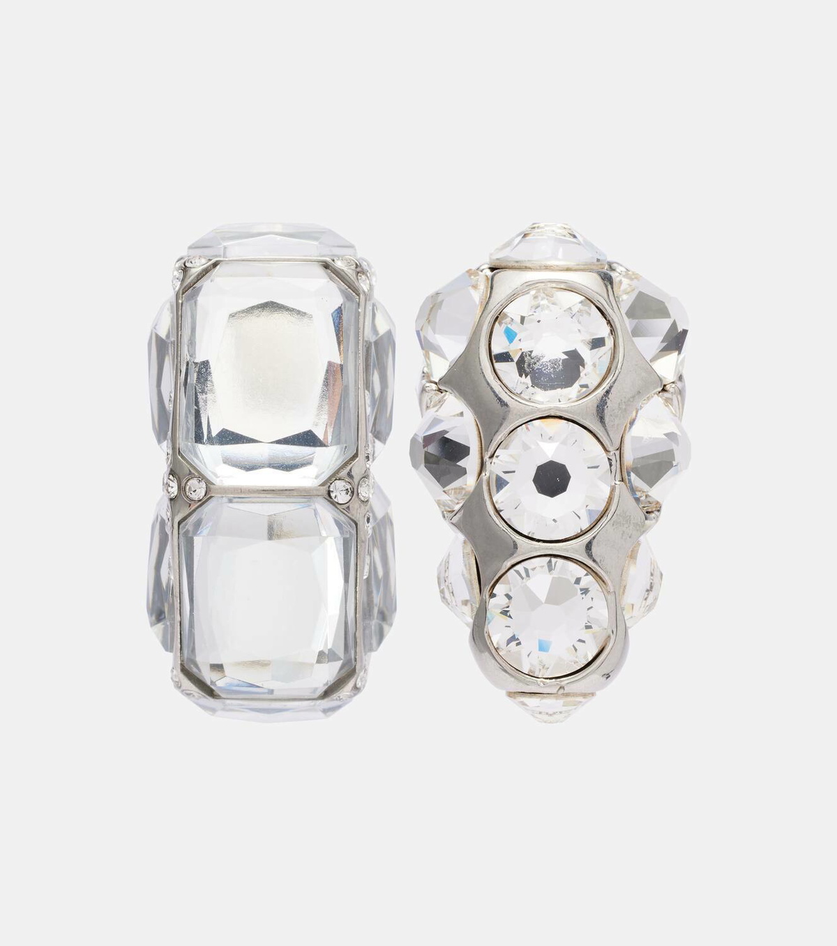 Acne Studios Asymmetric embellished earrings Acne Studios