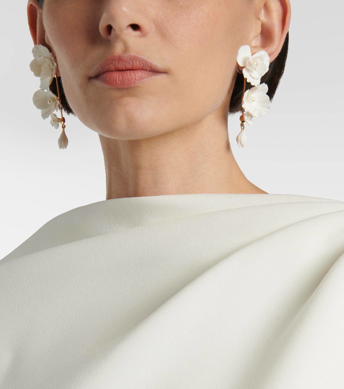 Jennifer Behr Mariam floral drop earrings Jennifer Behr