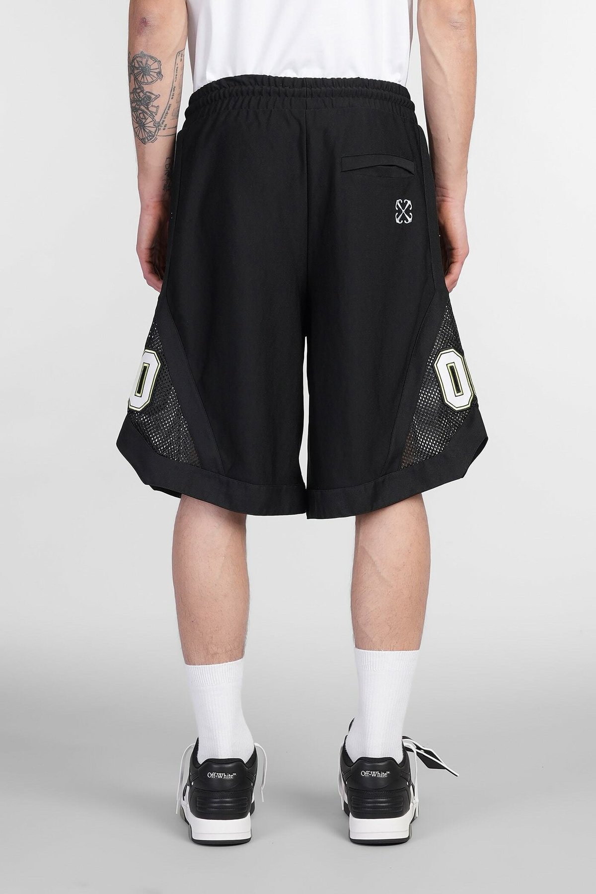 Off-White Shorts In Black Polyester Off-White