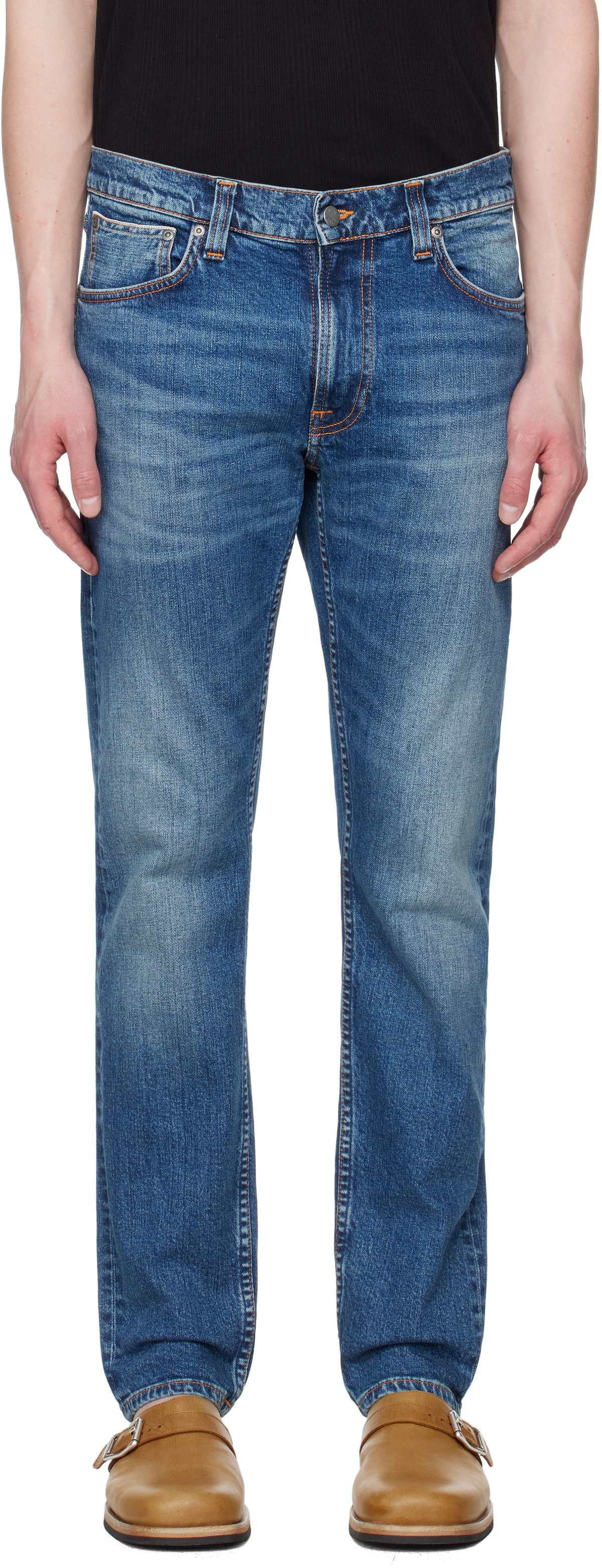 Nudie Jeans Blue Lean Dean Jeans Nudie Jeans Co