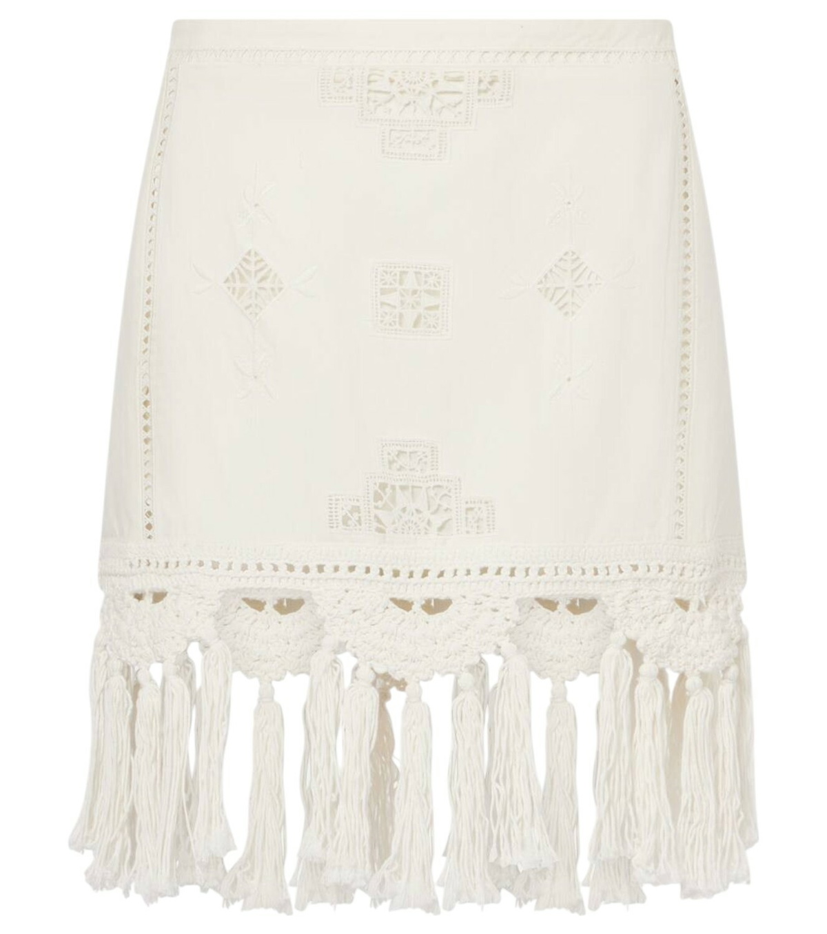 Isabel Marant Sandra macramé cotton miniskirt Isabel Marant