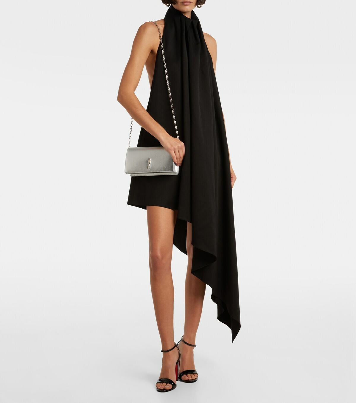 Christian Louboutin Bettina metallic leather clutch Christian Louboutin