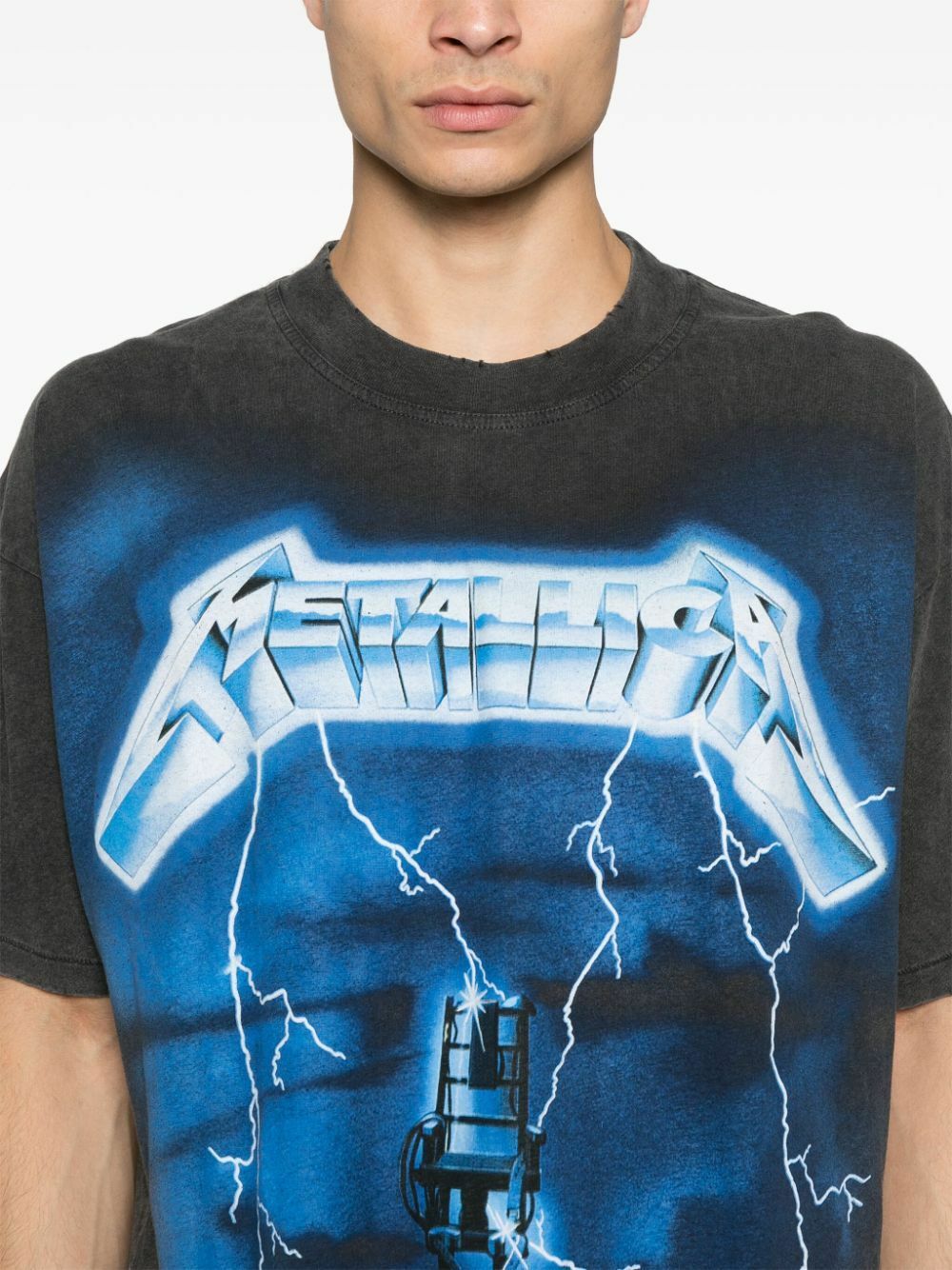 Represent Grey X Metallica Ride The Lightning T-Shirt Represent