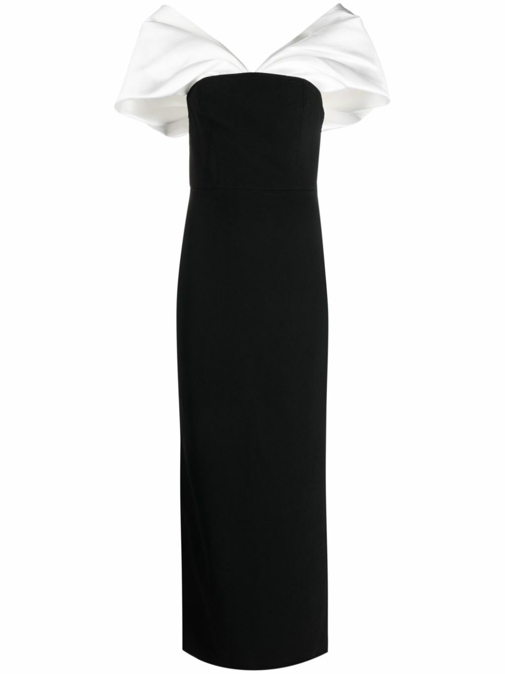 Solace London Black Dakota Off-Shoulder Dress Solace London