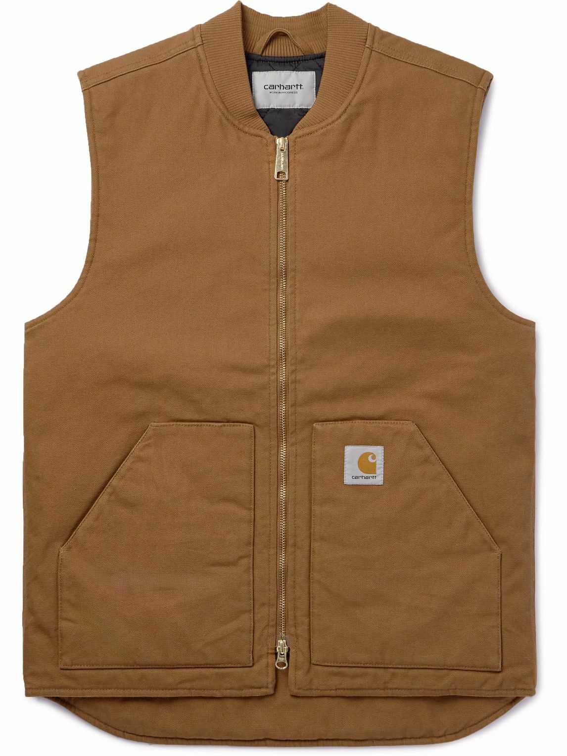 Carhartt WIP - Logo-Appliquéd Cotton Gilet - Brown Carhartt WIP