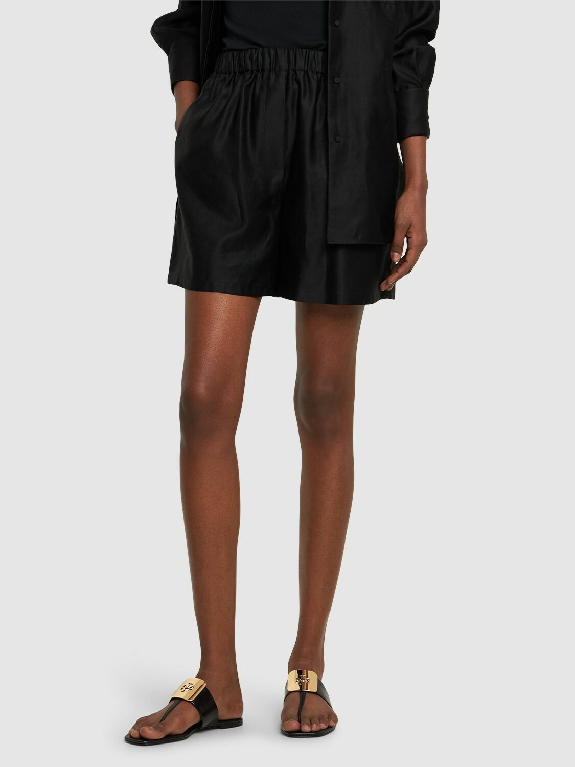 TORY BURCH 10mm Georgia Leather Thong Sandals Tory Burch