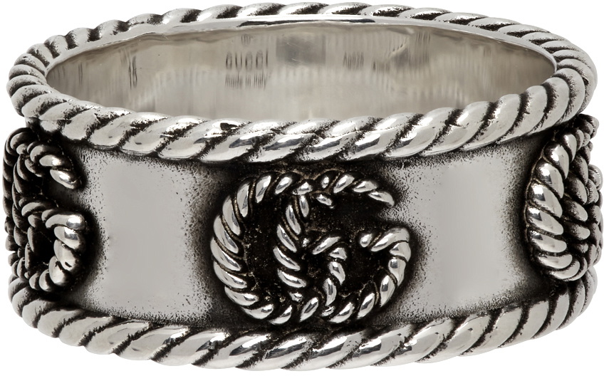 Gucci Silver Double G Ring Gucci