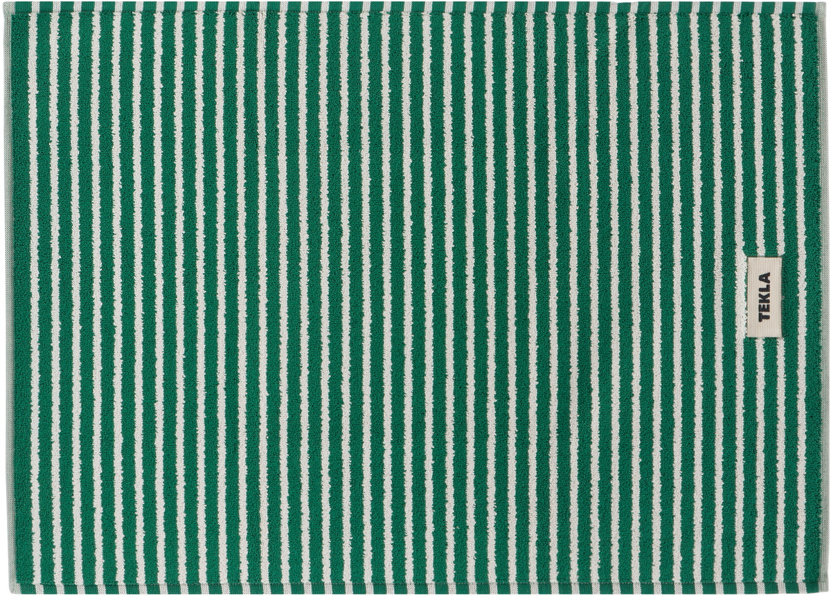 Tekla Green Terry Bath Mat Tekla Fabrics
