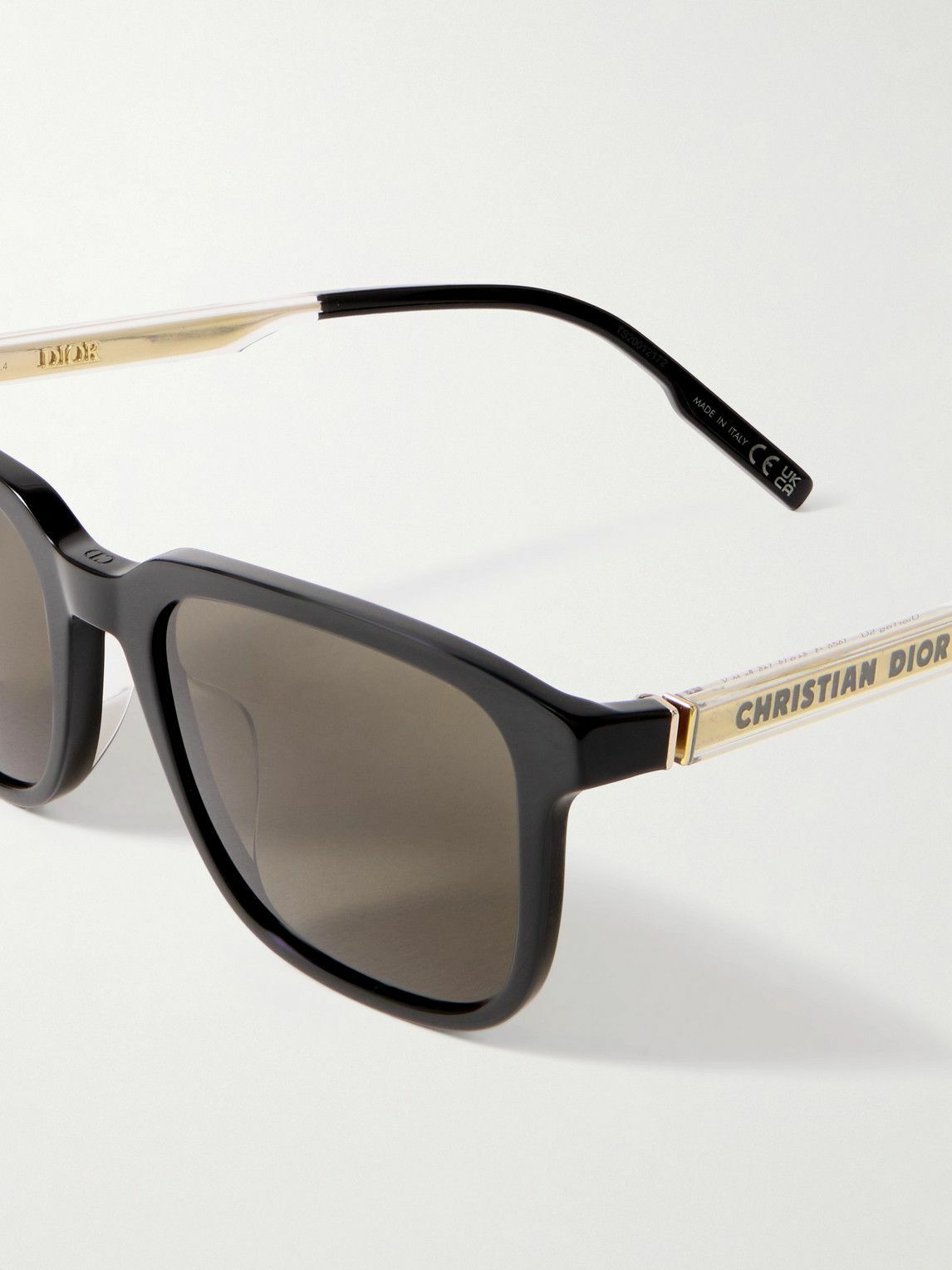 Dior Eyewear - DiorTag SU Square-Frame Acetate and Gold-Tone Sunglasses ...