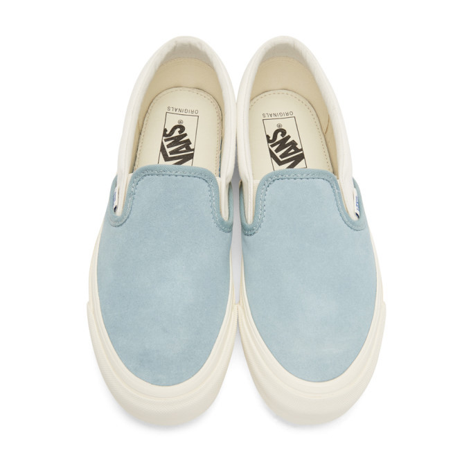 Vans Blue Suede OG Classic Slip-On Sneakers Vans