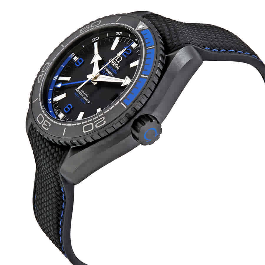 Omega Seamaster Planet Ocean Automatic Batman Bezel Mens Watch 215.92 ...