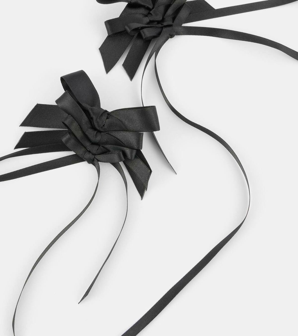 Simone Rocha Bow-detail satin earrings Simone Rocha