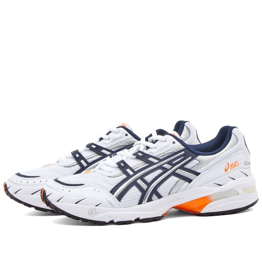 Asics Women's Gel-1090 Sneakers in White/Midnight ASICS