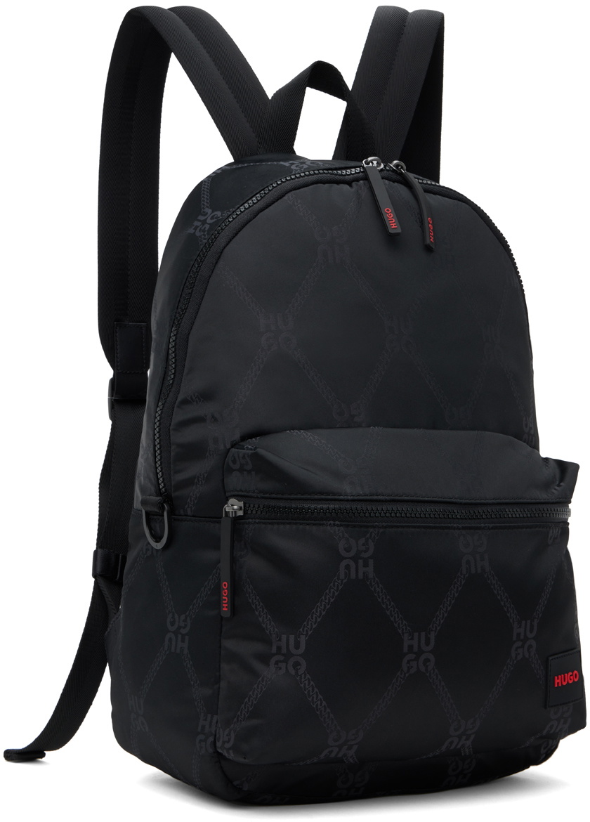 Hugo Black Logo Backpack Hugo Boss