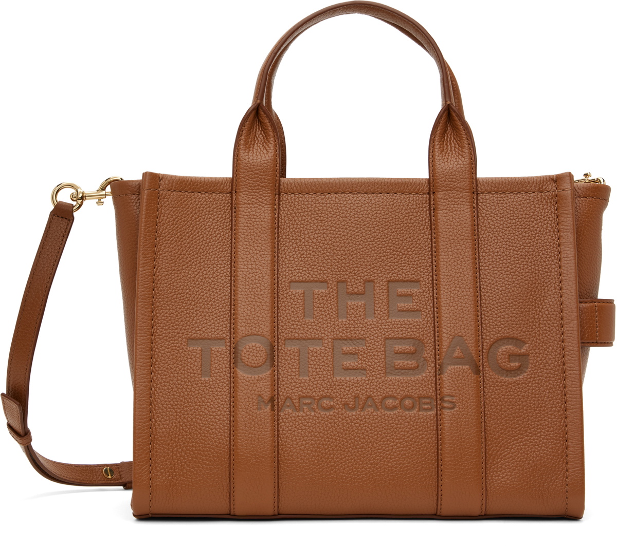 Marc Jacobs Brown 'The Leather Medium' Tote Marc Jacobs