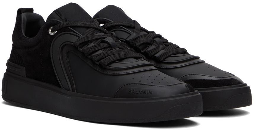Balmain Black B-Skate Low Sneakers Balmain