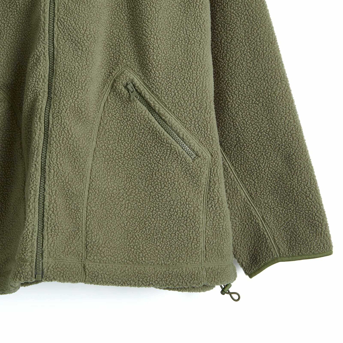 YMC Men's Aaron Zip Fleece in Olive YMC