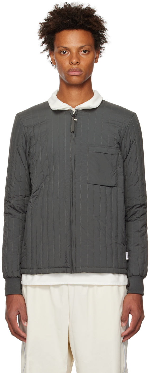 RAINS Gray Liner Jacket Rains