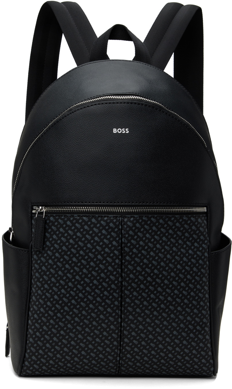 BOSS Black Logo-Printed Backpack BOSS