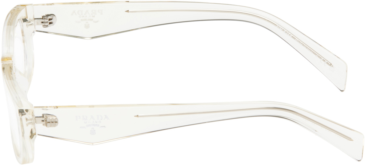 Prada Eyewear Transparent Rectangle Glasses Prada
