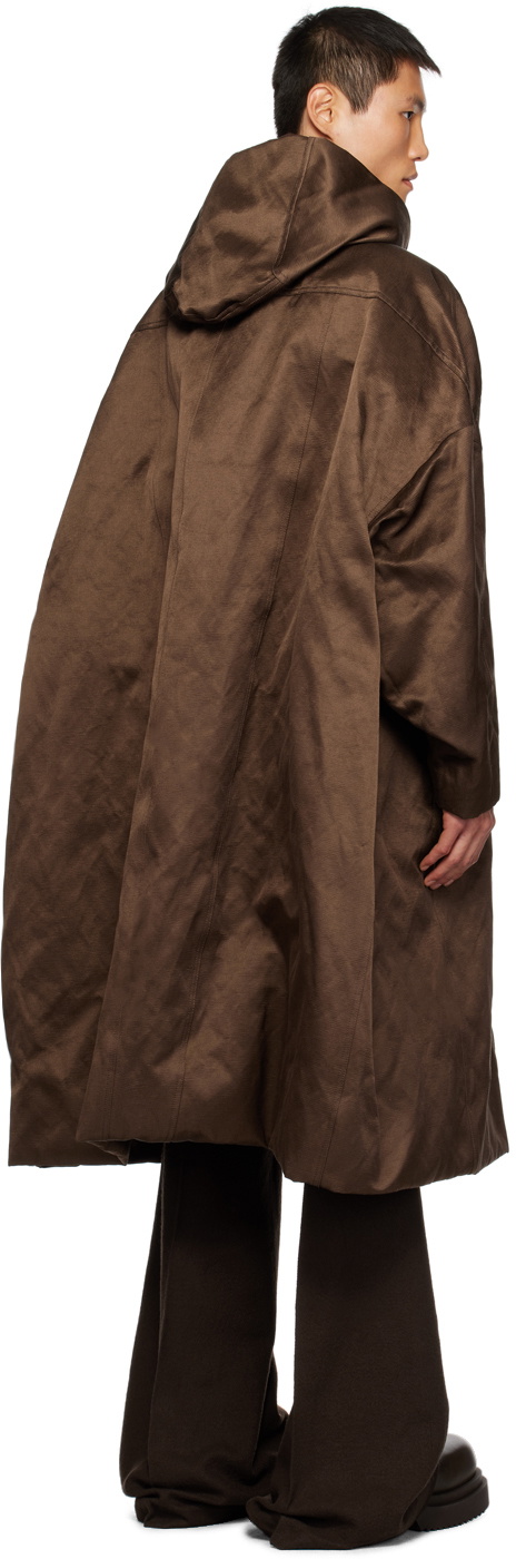 Rick Owens Brown Jumbo Peter Coat Rick Owens