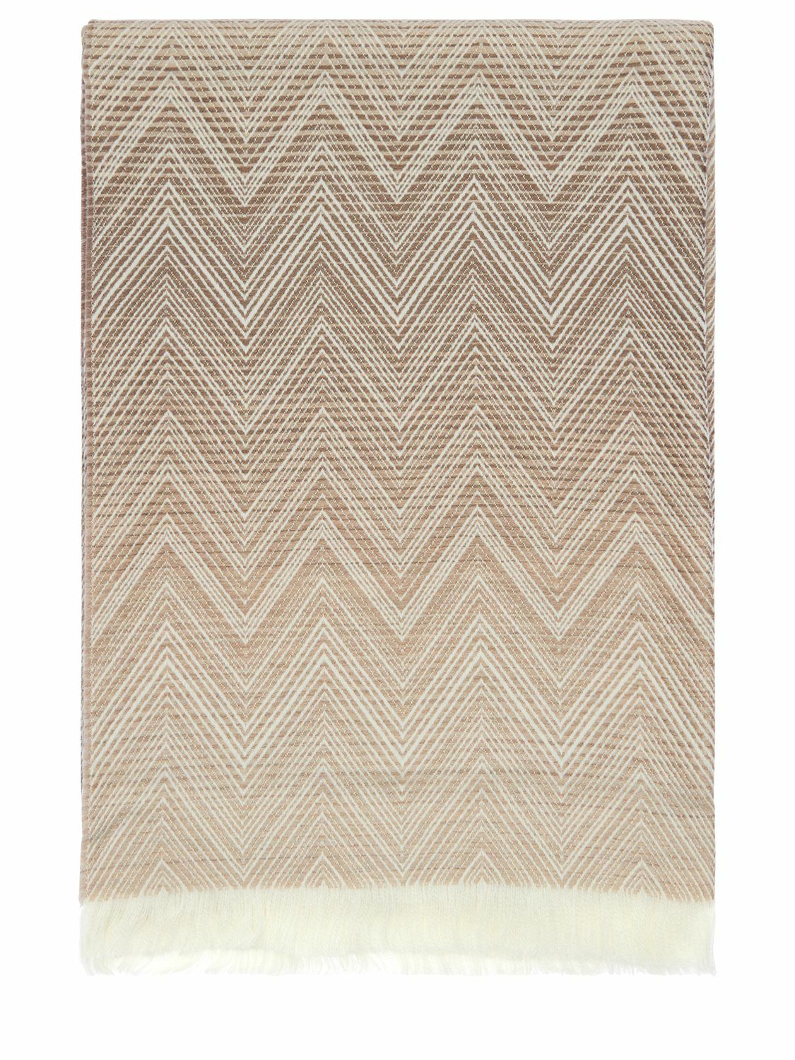 MISSONI HOME Timmy Fringed Wool Throw Missoni Home